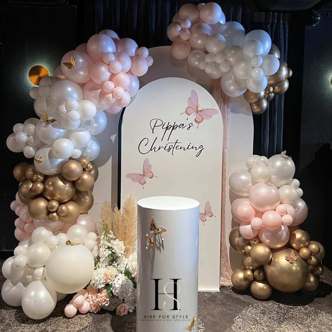 B102 Large Arch Backdrop Balloon Package | Hire For Style