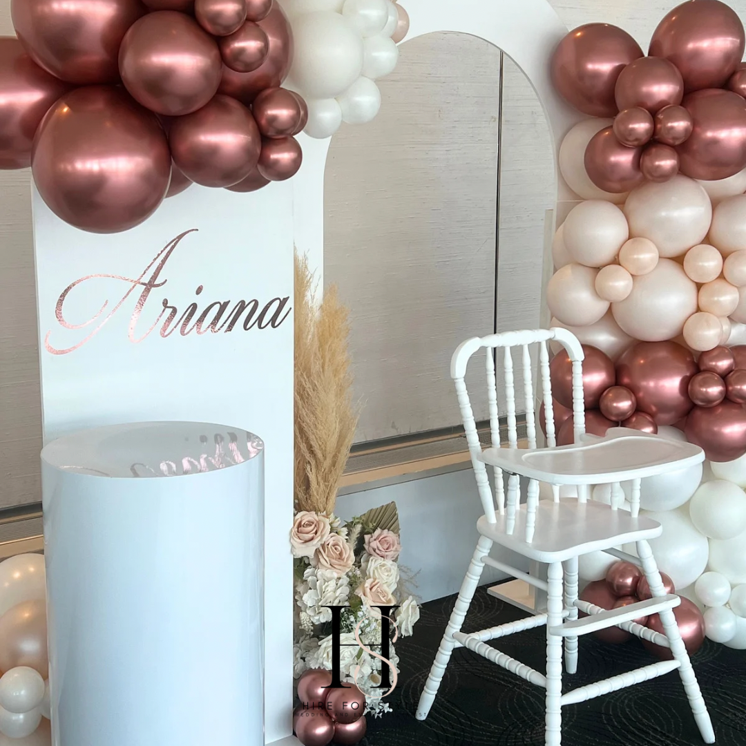 Hire Vintage White High Chair | Hire For Style