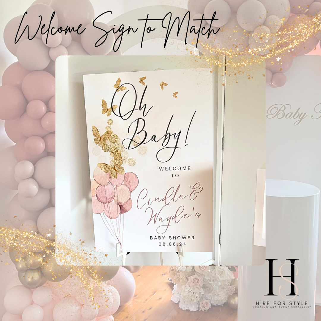A1 Event Welcome Sign Designed & Printed | Hire For Style