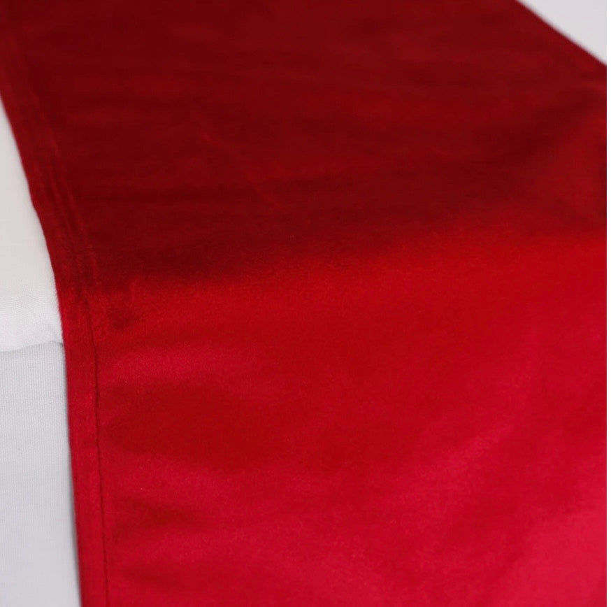 Hire Red Velvet Table Runner – Hire For Style